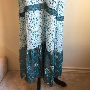 Dresses | Hippy Funky Rufflle Floral Dress Tunic Fes | Poshmark